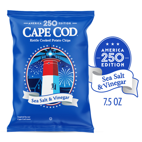 Cape Cod Limited Edition Sea Salt & Vinegar Chips, 7.5 Oz Bag | Hy-Vee ...