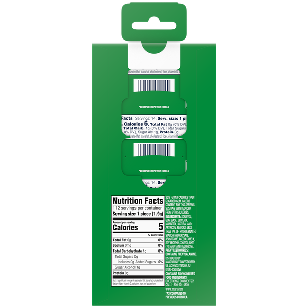 ORBIT GUM Spearmint Sugar Free Chewing Gum Bulk Value Pack, 8 Packs of ...
