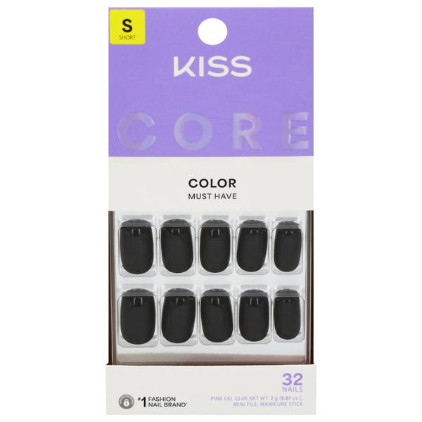 Kiss Core Photogenic Color Short Nails 32 Each | Hy-Vee Aisles Online ...