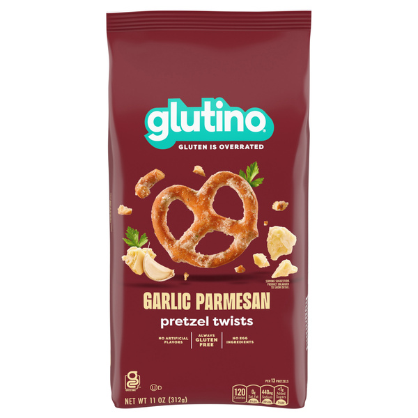Glutino Gluten Free Garlic Parmesan Pretzel Twists, Gluten Free Snacks ...