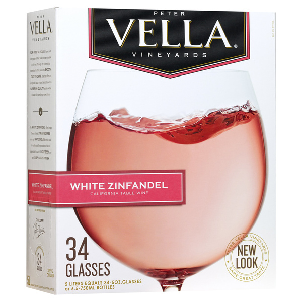 Peter Vella White Zinfandel 5L Box Wine | Hy-Vee Aisles Online Grocery ...