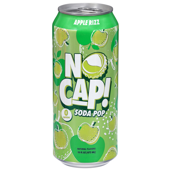 No Cap! Soda Pop Apple Rizz Soda 16 fl oz | Hy-Vee Aisles Online ...