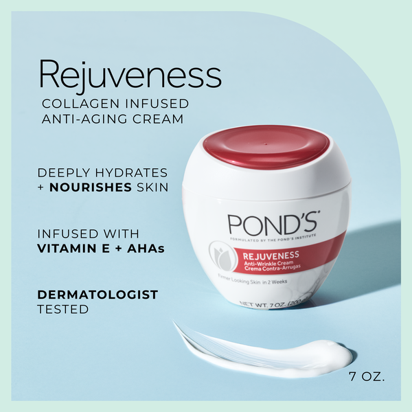 POND’S Rejuveness Anti-Aging Moisturizer with Collagen Face Cream | Hy ...