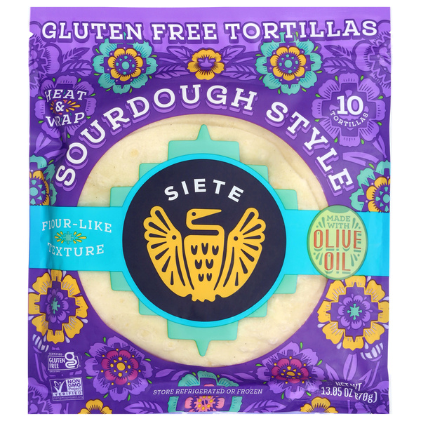 Siete Gluten Free Sourdough Style Tortillas 10 Each | Hy-Vee Aisles ...